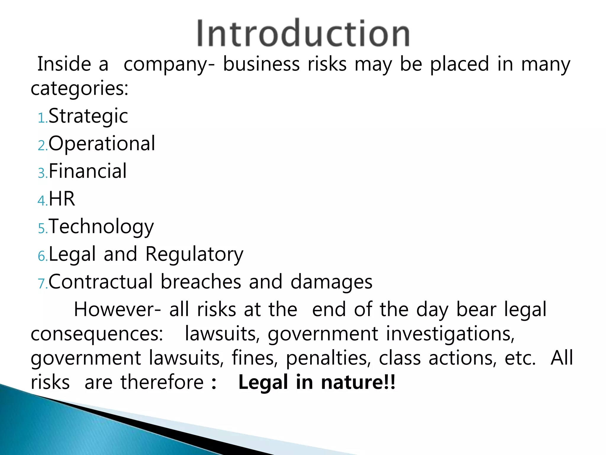 Intro to Legal Risk Management | PPTX