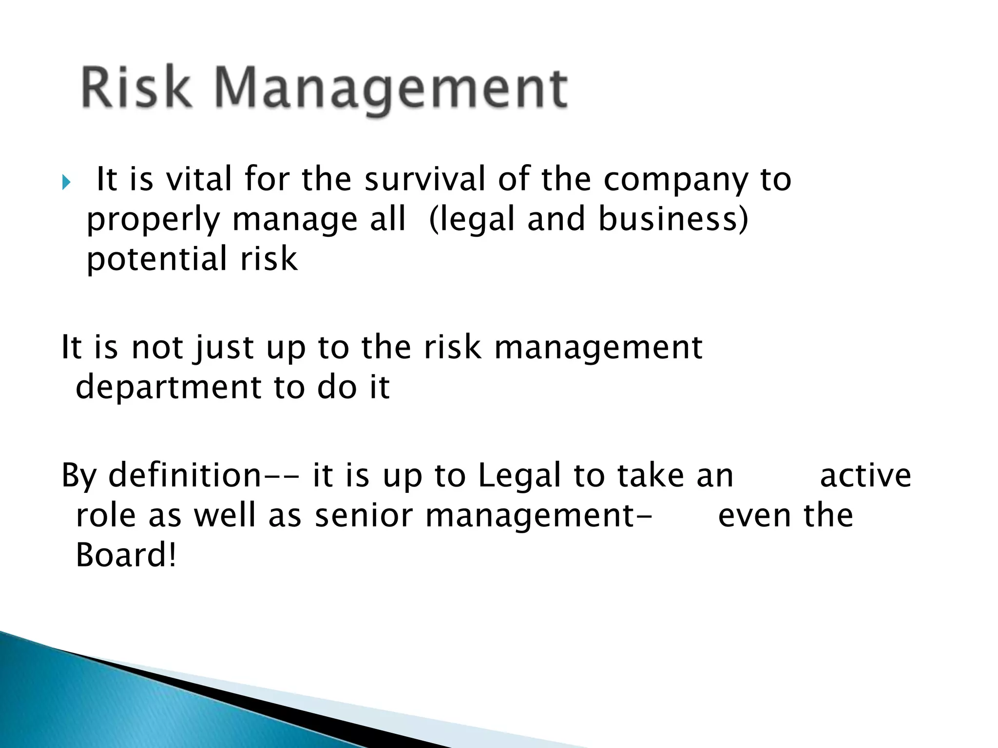 Intro to Legal Risk Management | PPTX
