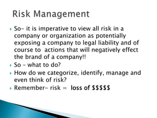 Intro to Legal Risk Management | PPTX