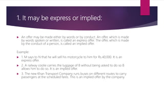 Legal rules for a valid offer | PPTX