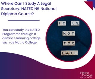 Legal Secretary NATED N6 National Diploma | PDF
