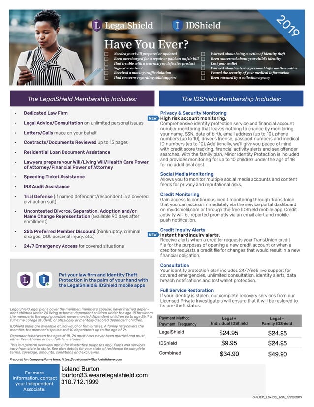 LegalShield and IDShield Interactive Flier | PDF | Internet Safety ...