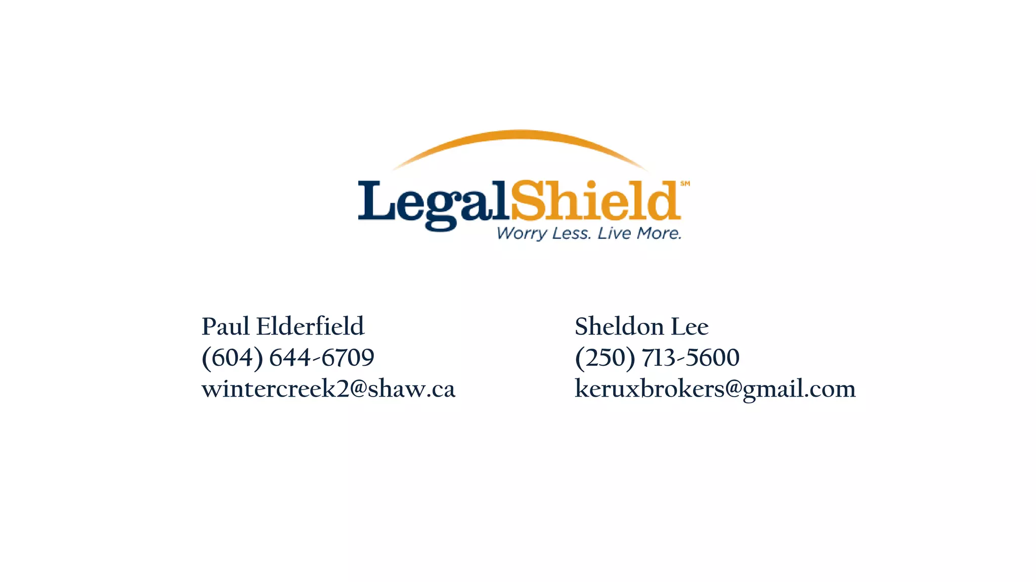 Legal shield family plan product overview | PPTX
