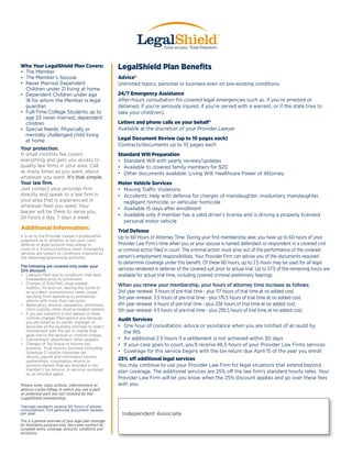 Legal Shield Plan Information | PDF