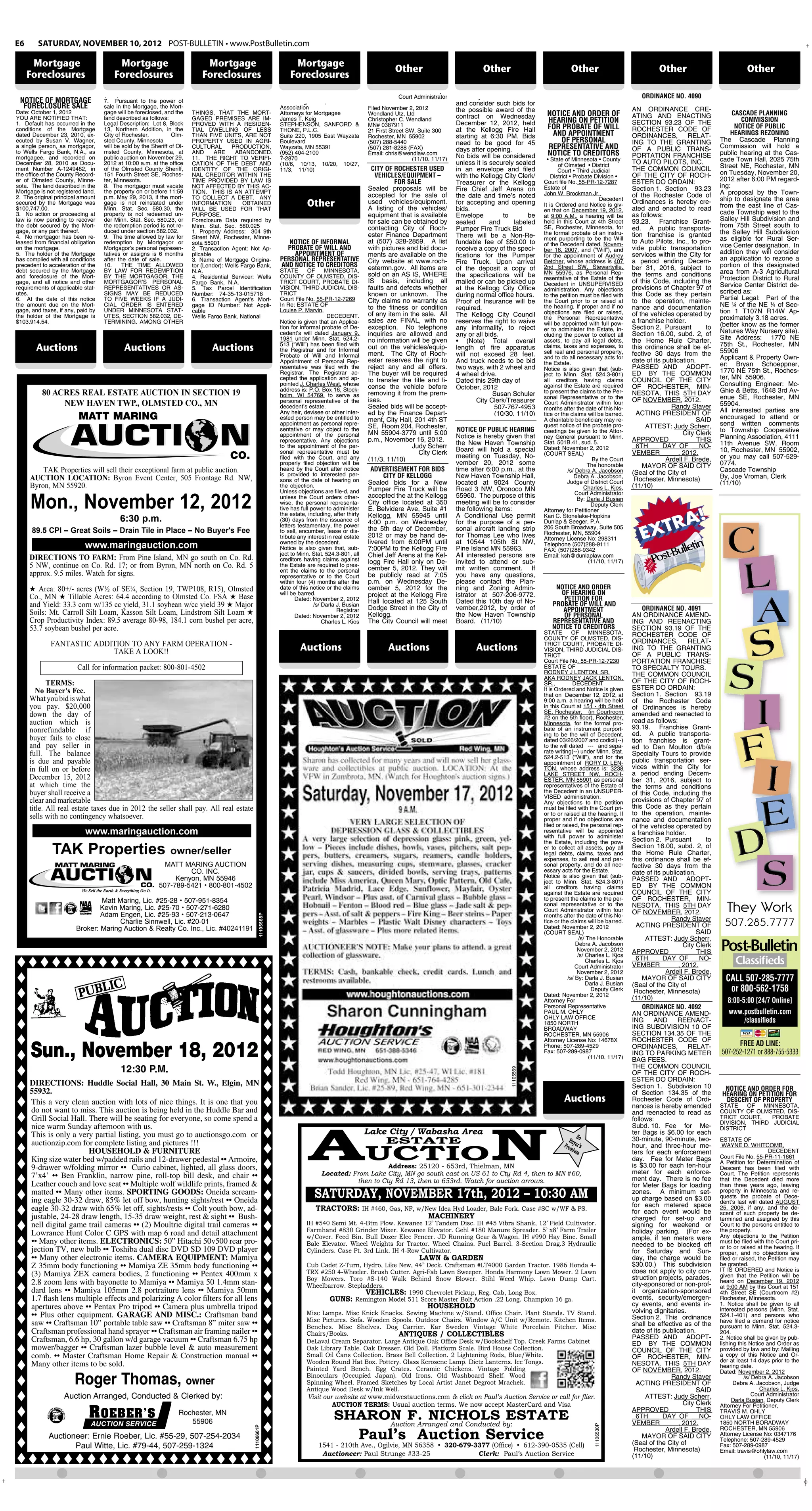 Public notices for Nov. 10, 2012 | PDF