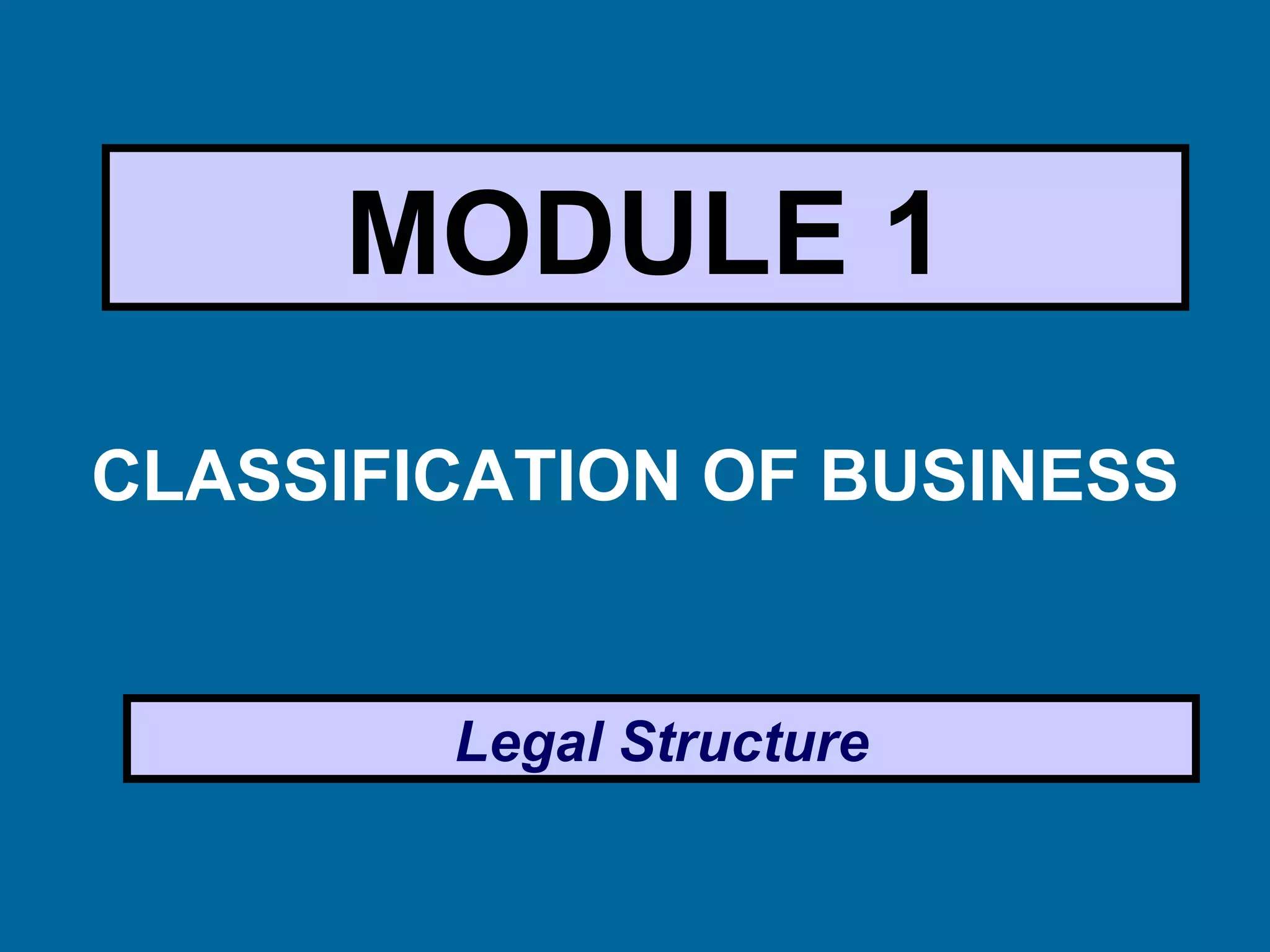 Legal structure of businesses | PPT