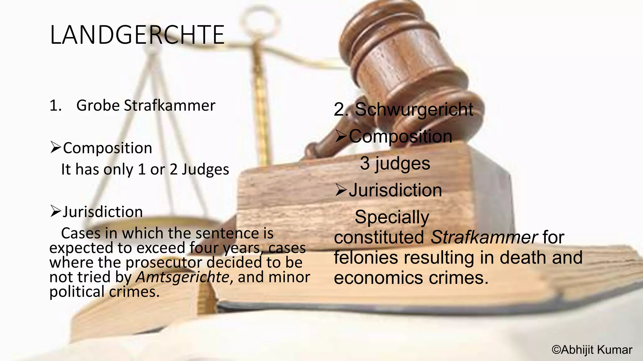 German Legal system by abhijit kumar | PPTX