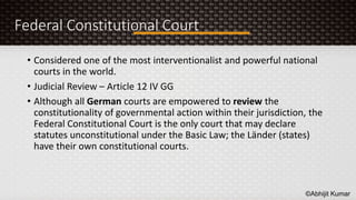 German Legal system by abhijit kumar | PPTX