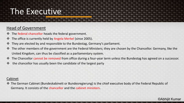 German Legal system by abhijit kumar | PPTX | Political Issues & policy ...