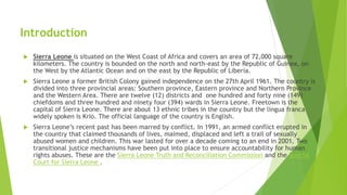 Legal System of Sierra Leone -musa m kamara 110i | PPTX