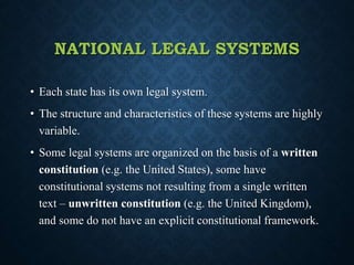 Introduction to global legal systems-Legal systems of_the_world | PPTX