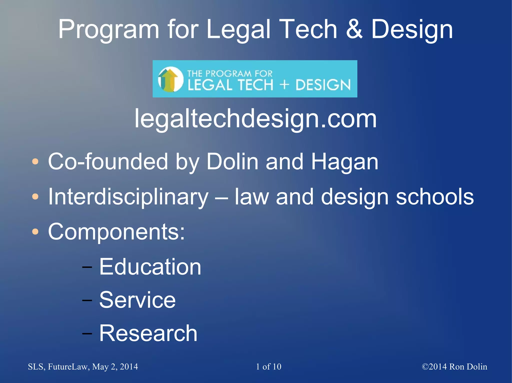 Teaching Legal Technology | PPT