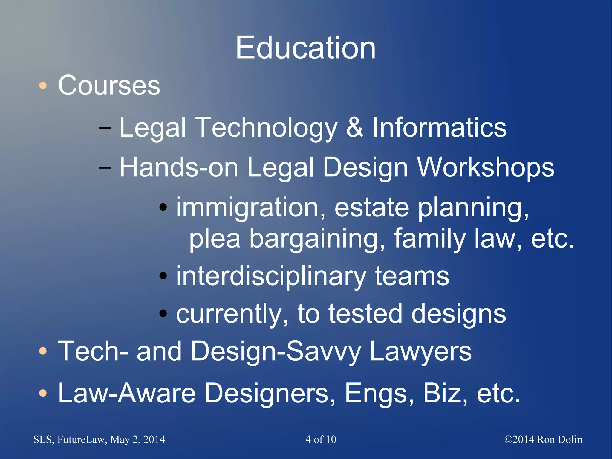Teaching Legal Technology | ODP