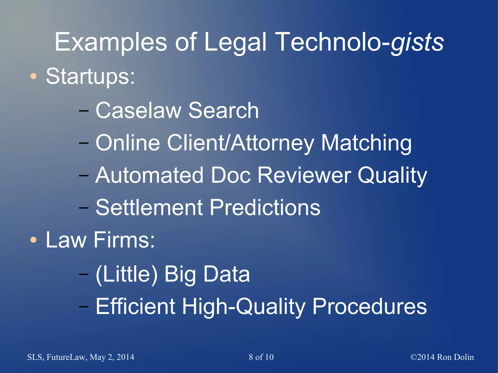 Teaching Legal Technology | ODP