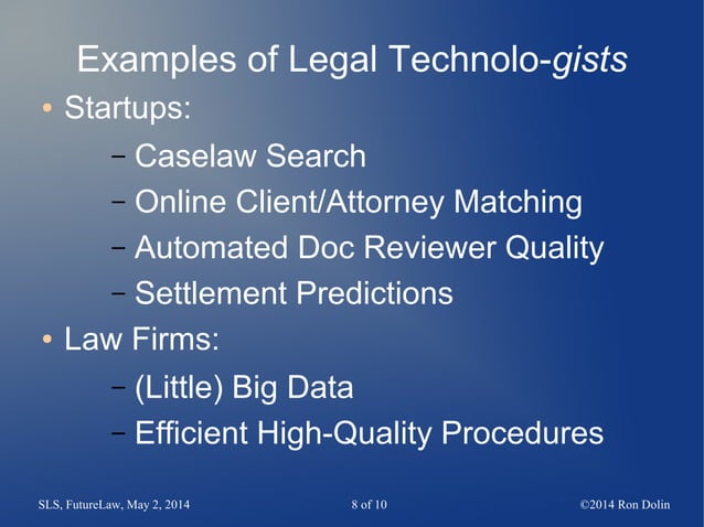 Teaching Legal Technology | PPT