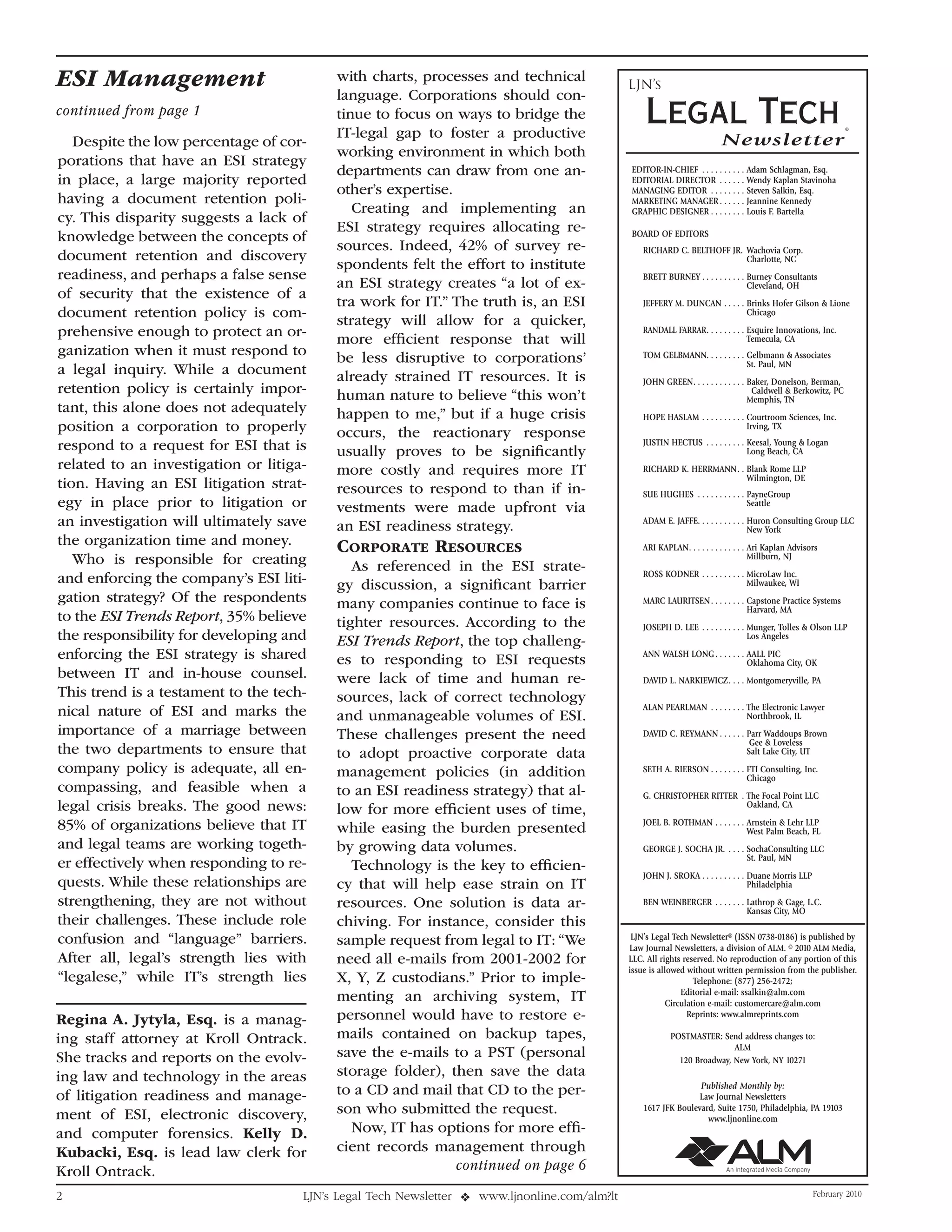 IT\'s Importance in Proper ESI Management | PDF | Operating Systems ...