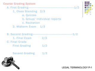 Legal Terminologies P 1 boa | PPT