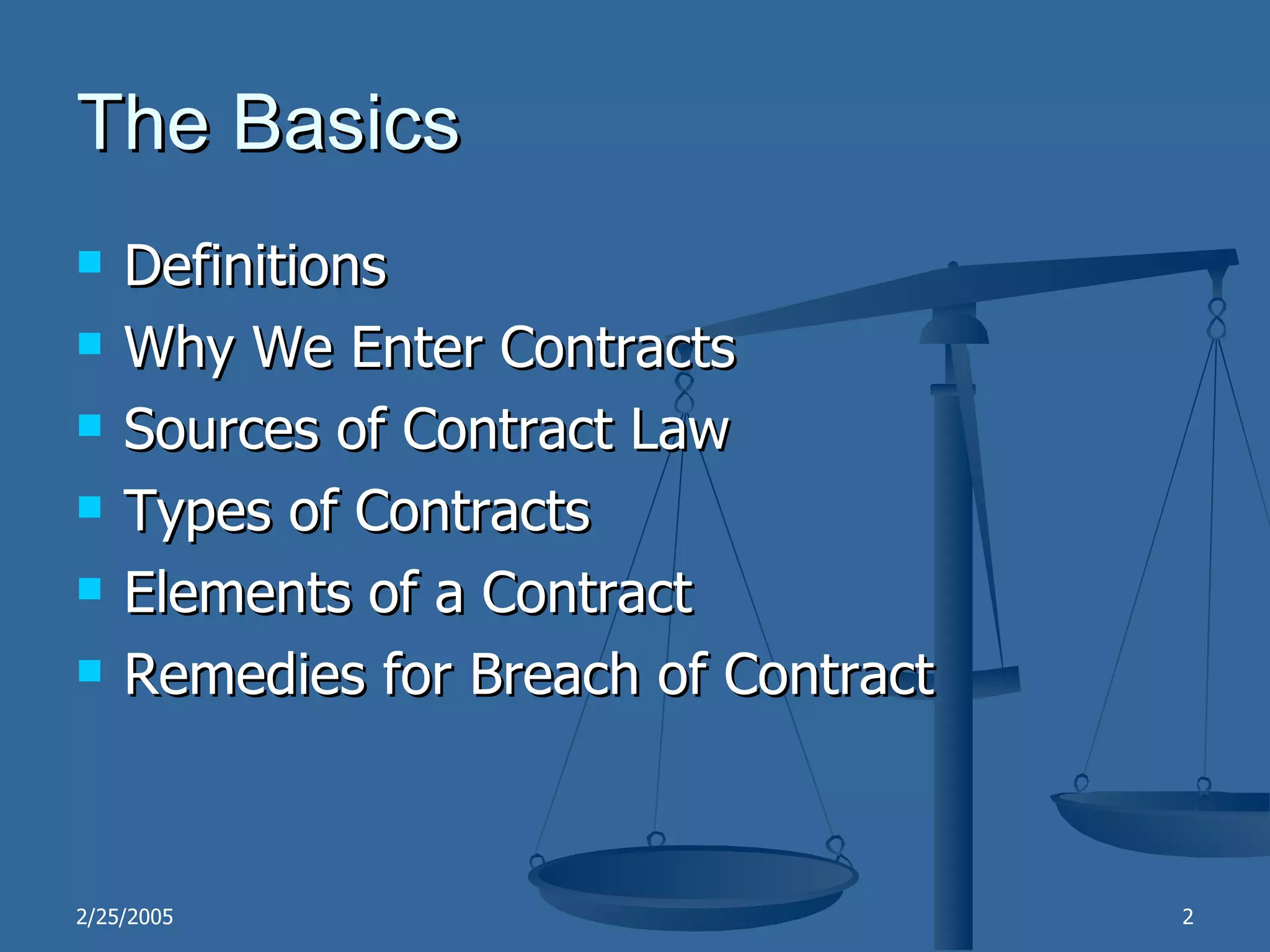 Legal Updates Contract Basics | PPT