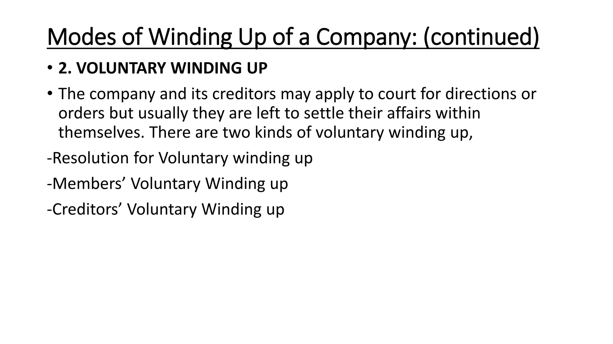 Legal winding up with ibc and csr | PPTX