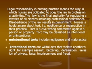 ppt on LEGAL WORSHOP.pptx nursing education | PPTX
