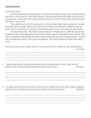 Legasi tapai ubi | PDF