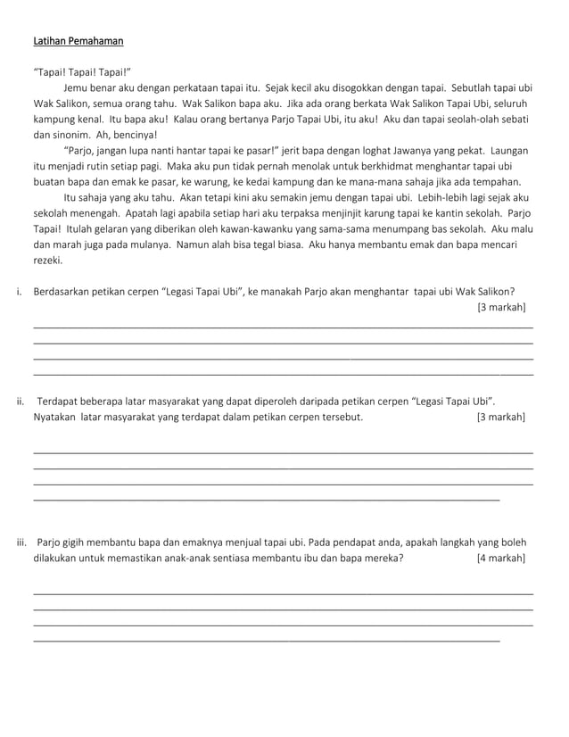 Legasi tapai ubi | PDF