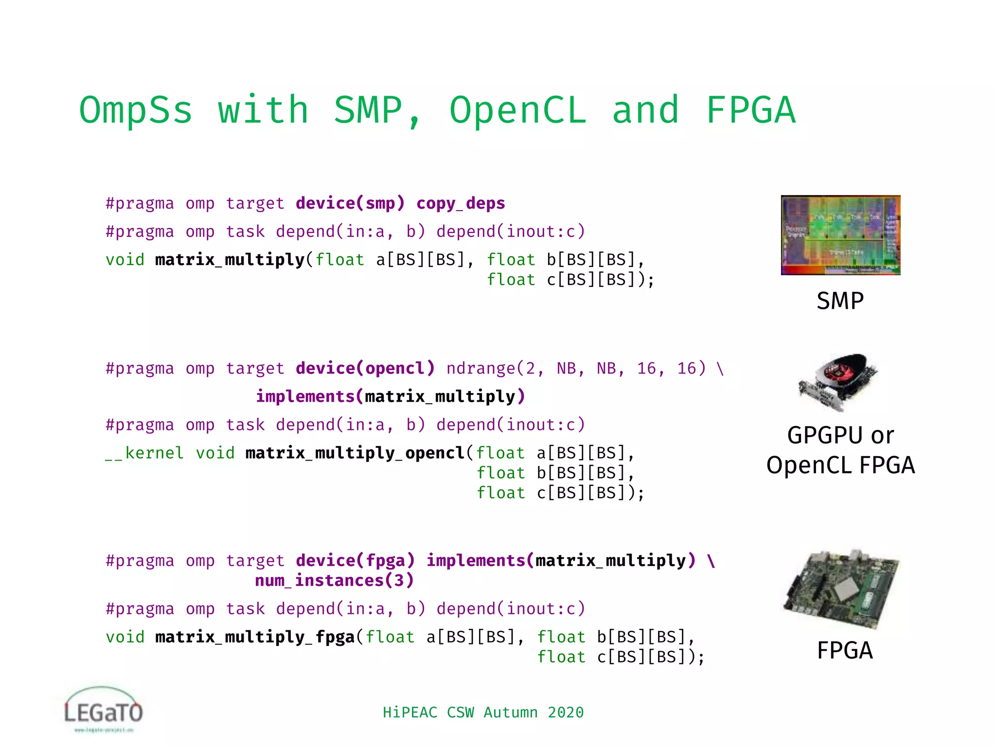 LEGaTO: Software Stack Programming Models | PPT