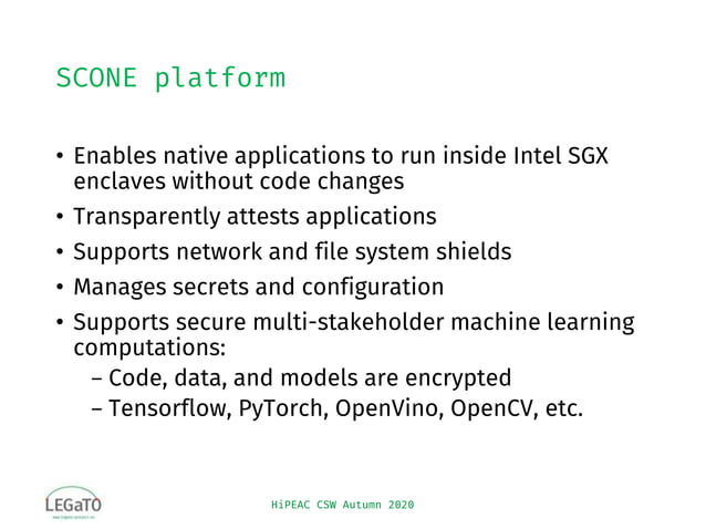 LEGaTO: Software Stack Programming Models | PPT