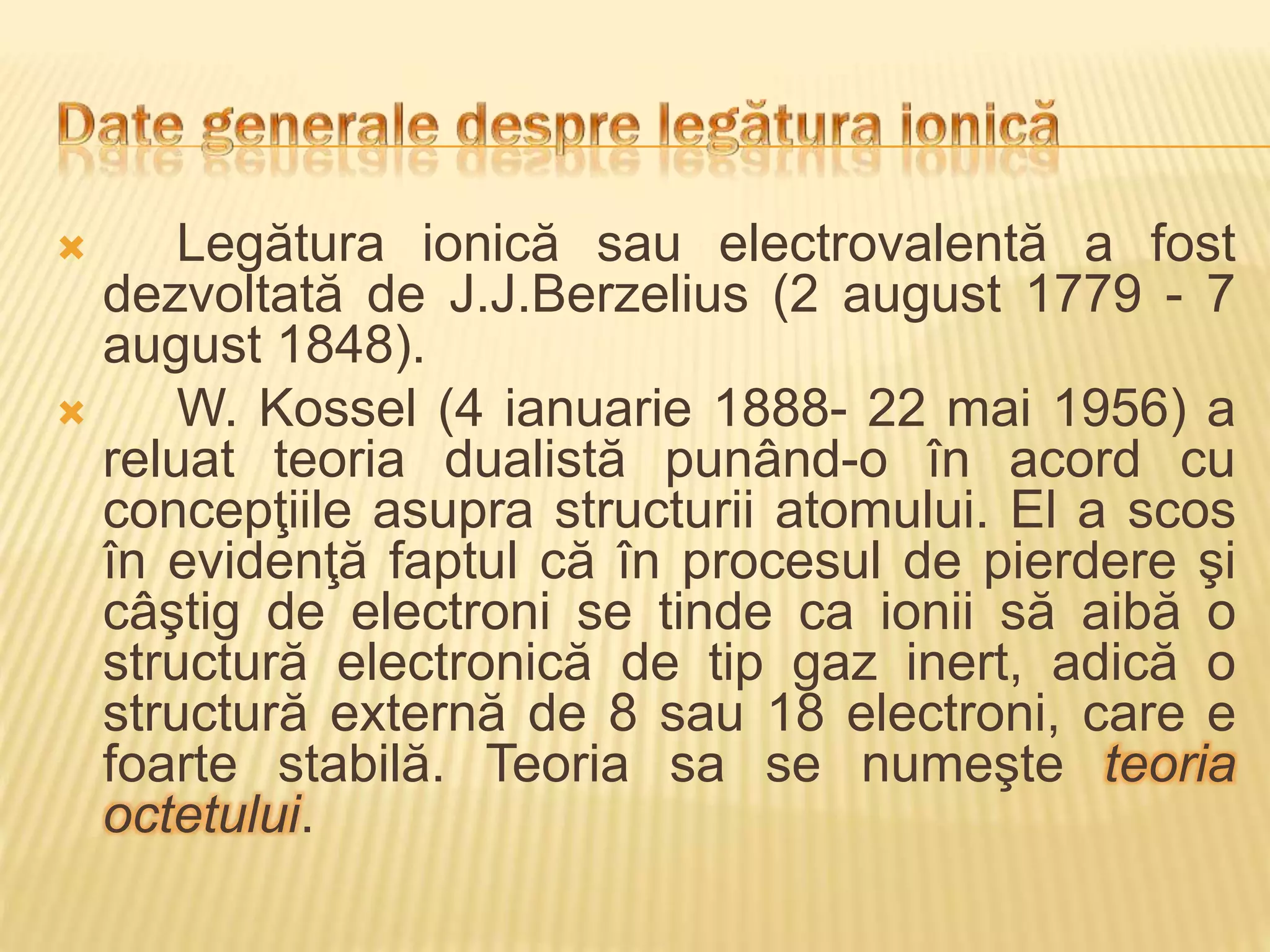 Legatura ionica clasa 7a | PPT