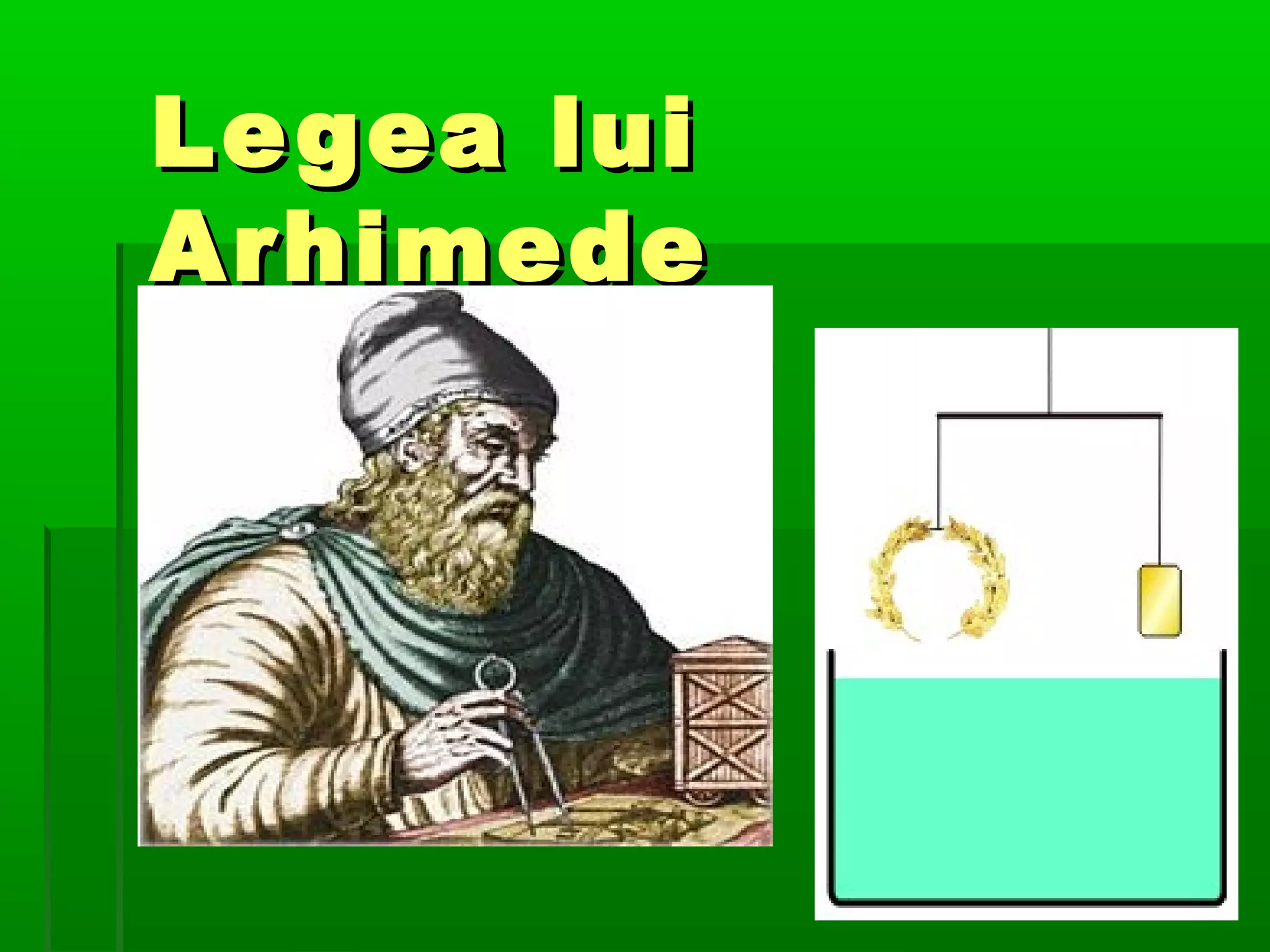 Legea lui Arhimede | PPT