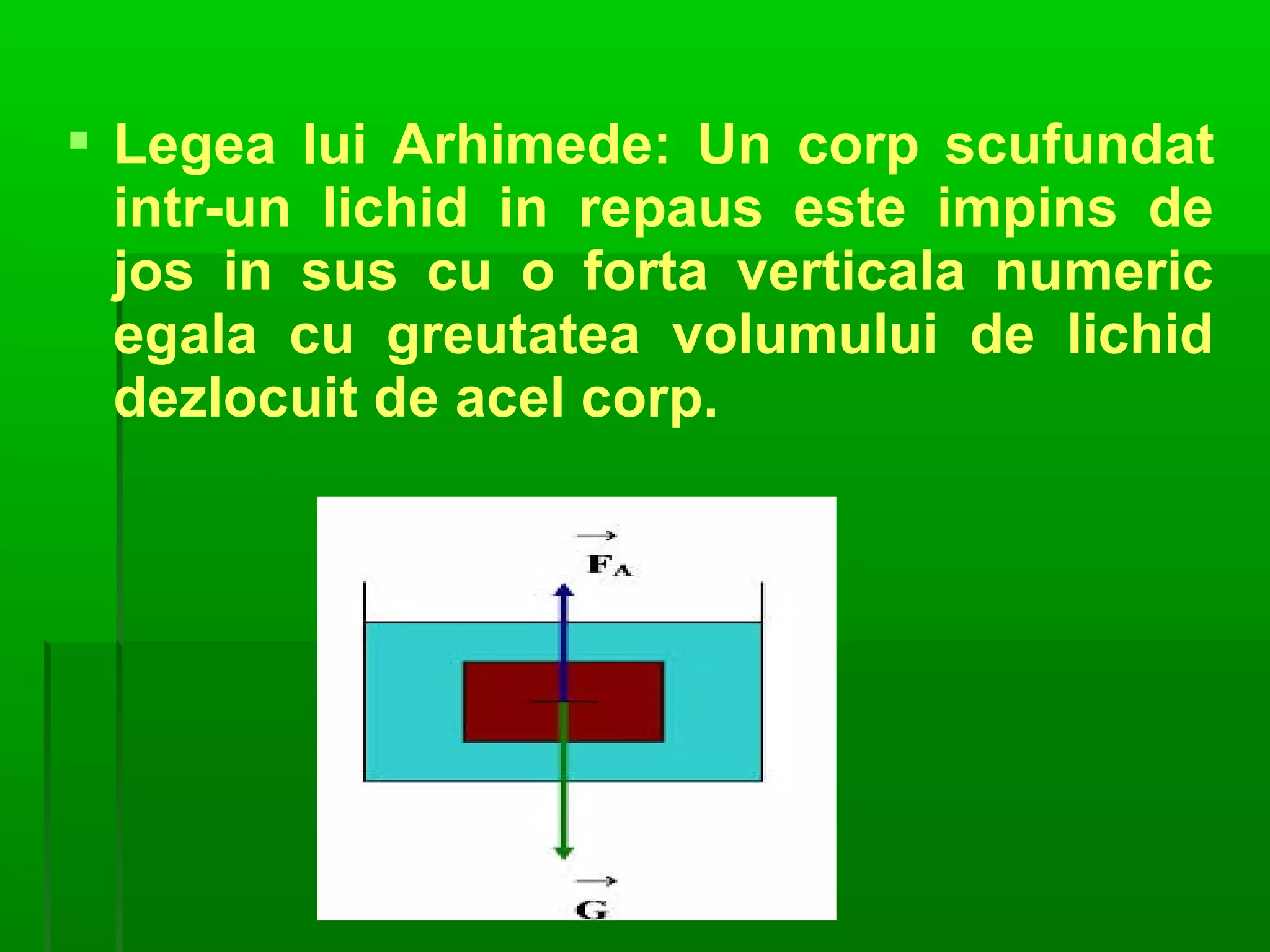 Legea lui Arhimede | PPT