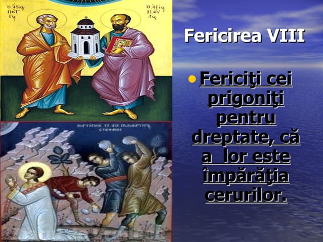 Legea cea noua Fericirile | PPT