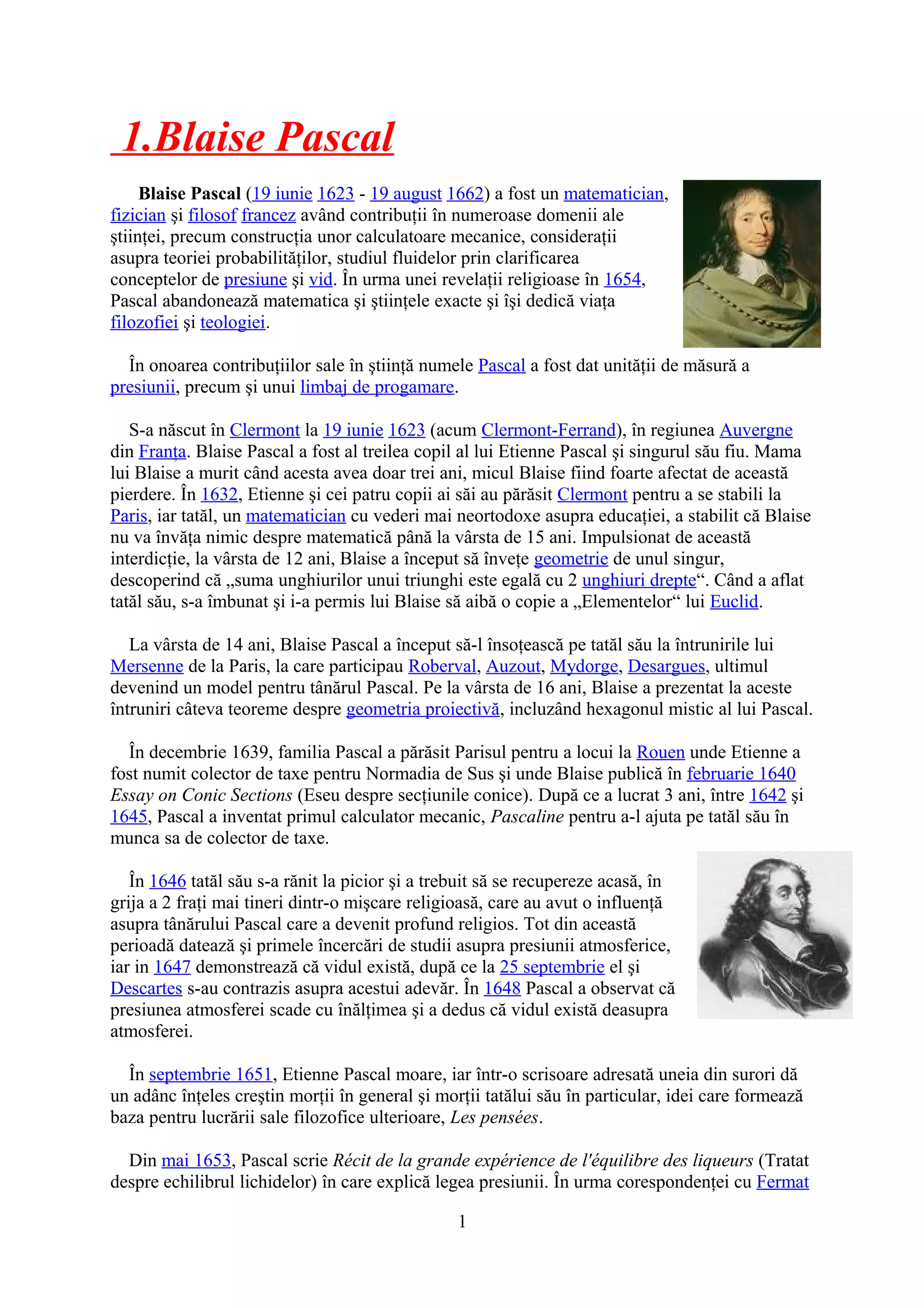 Legea lui Pascal | DOC