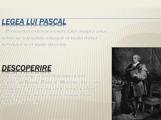 Legea lui pascal | PPTX