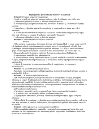 Legea privind transparenţa în procesul decizional | PDF