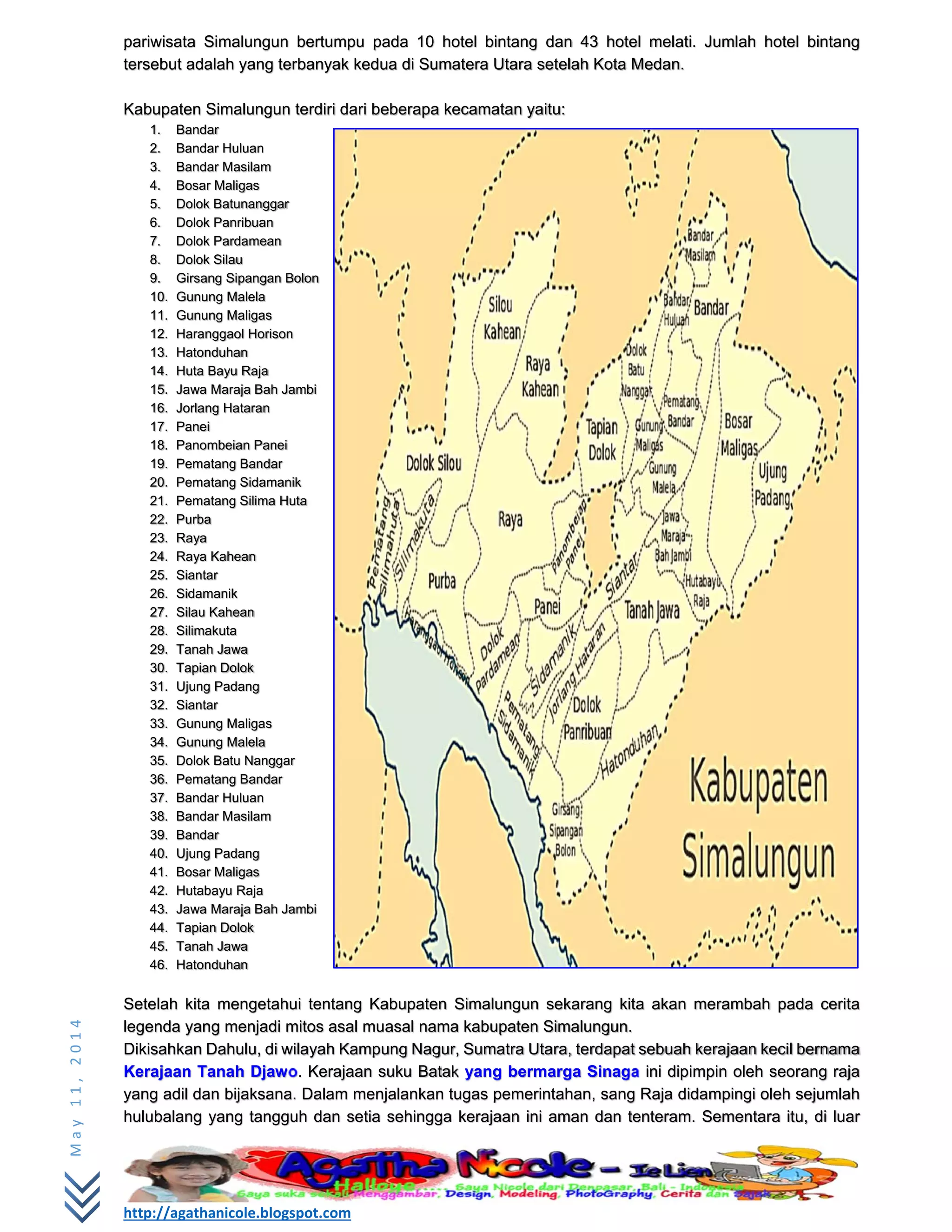 Legenda cerita rakyat sumatra utara legenda sima-sima na lungunan - simalungun | PDF