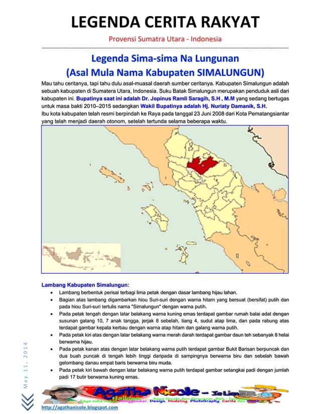 Legenda cerita rakyat sumatra utara legenda sima-sima na lungunan - simalungun | PDF