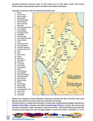 Legenda cerita rakyat sumatra utara legenda sima-sima na lungunan ...