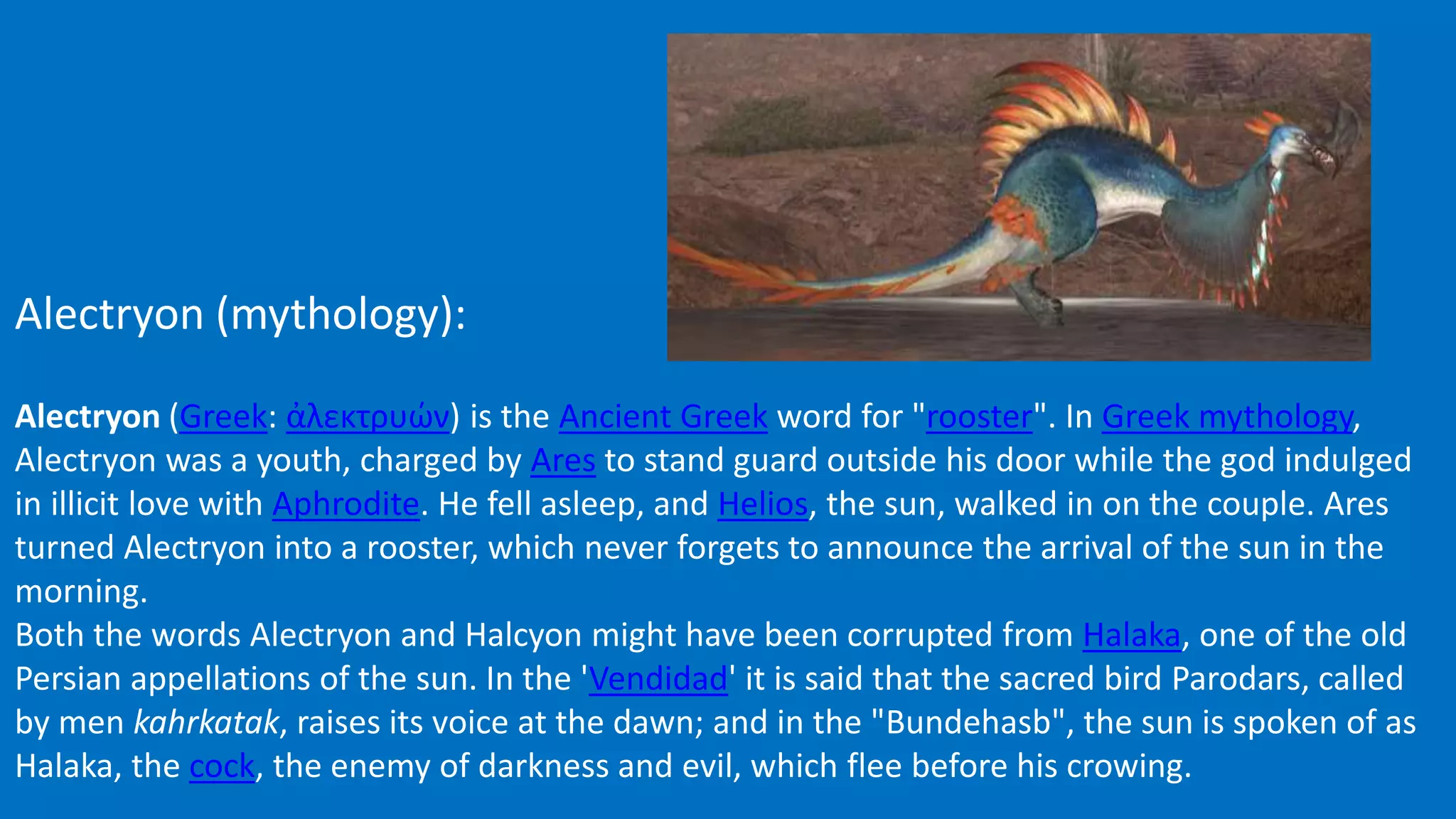 Legendary birds | PPTX