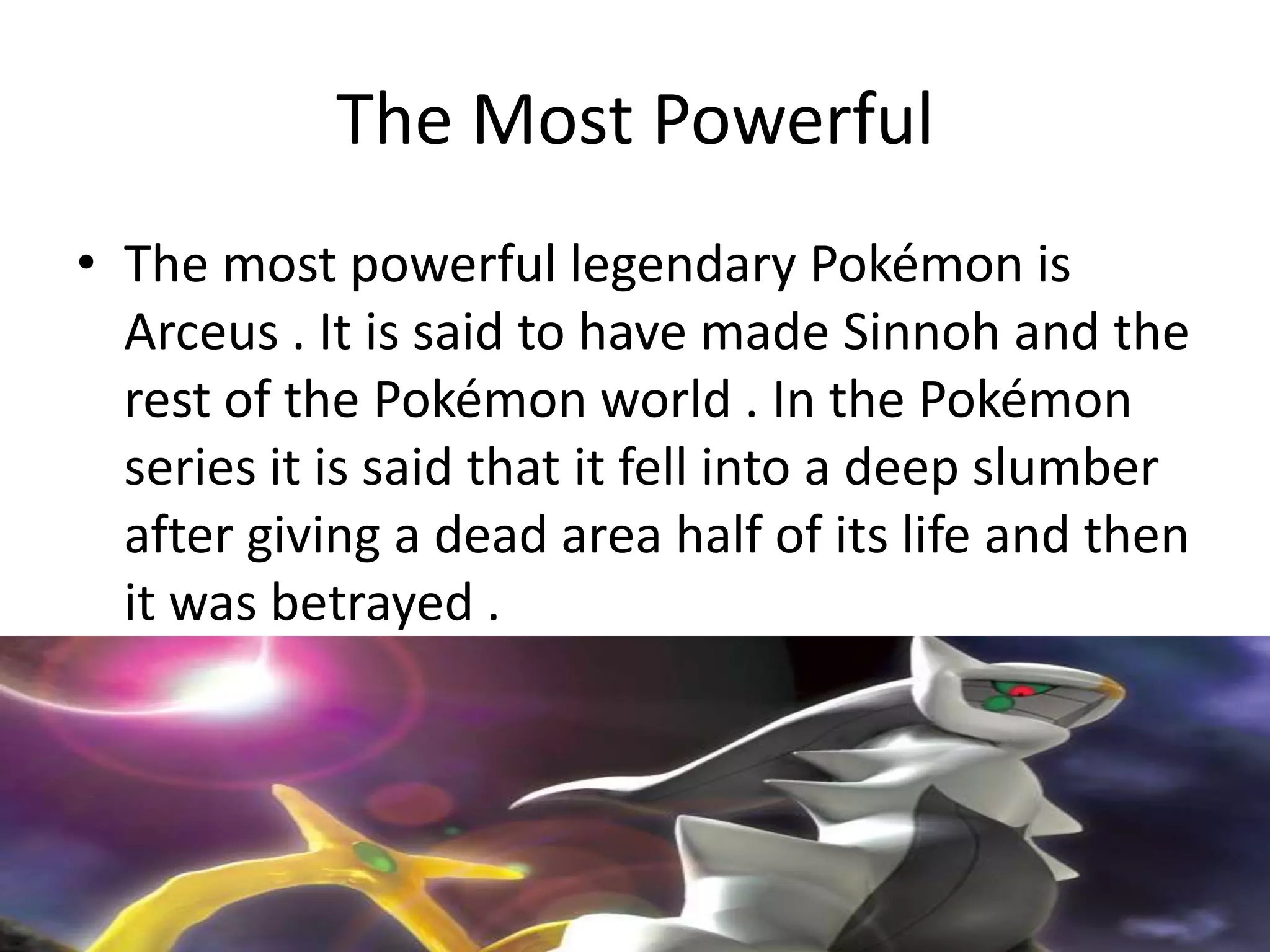 Legendary pokémon | PPTX