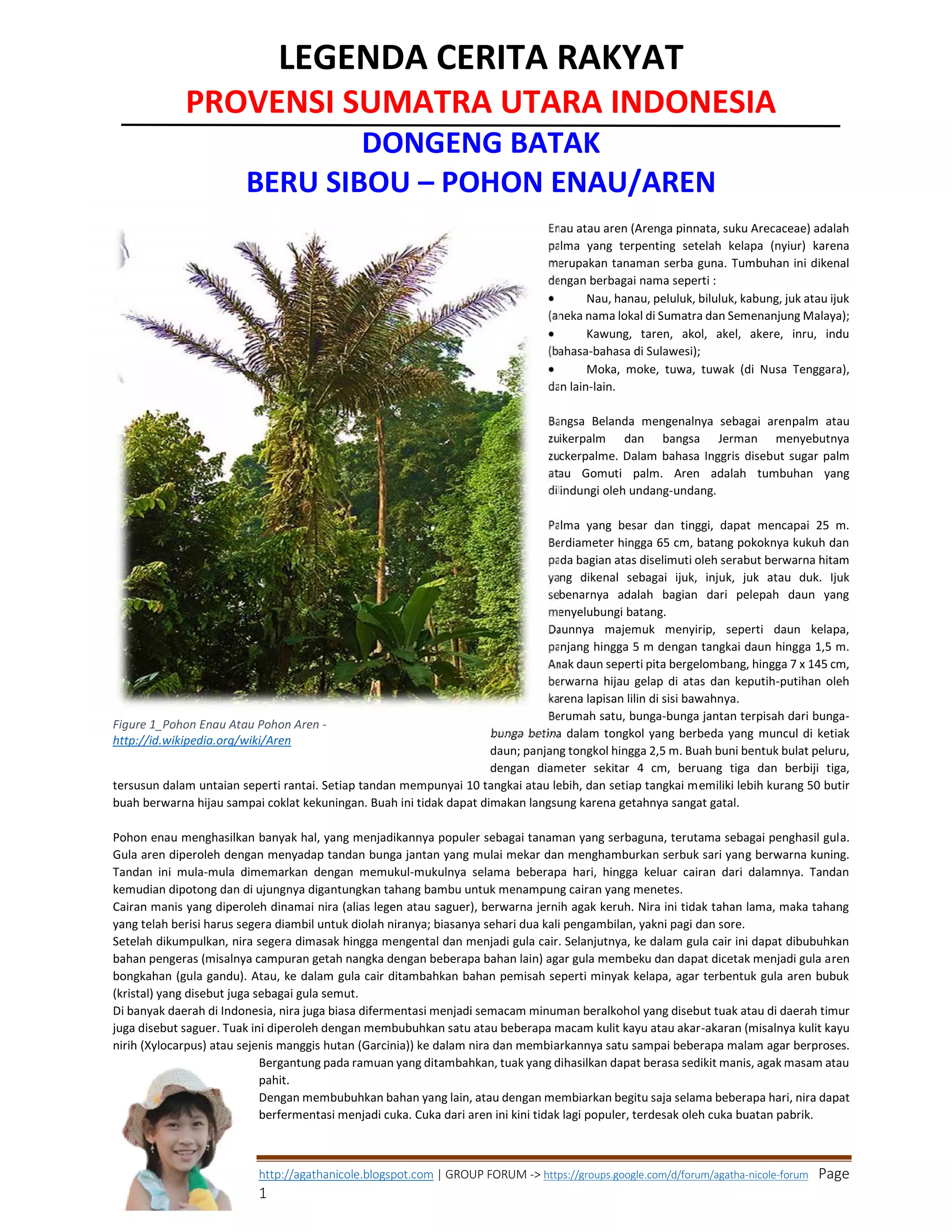 Legenda sumatra utara dongeng batak karo beru sibou dan tare iluh | PDF