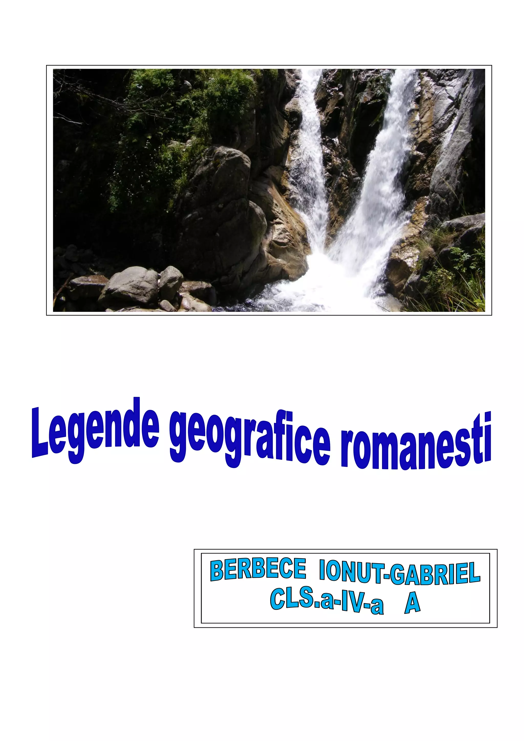 Legende geografice romanesti | PDF