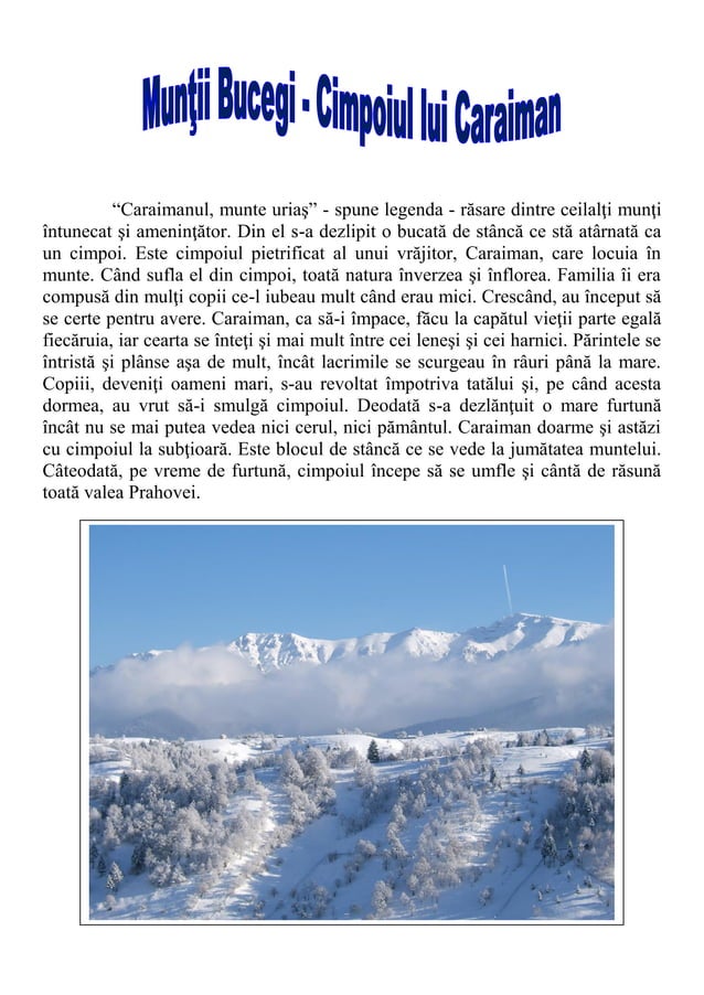 Legende geografice romanesti | PDF
