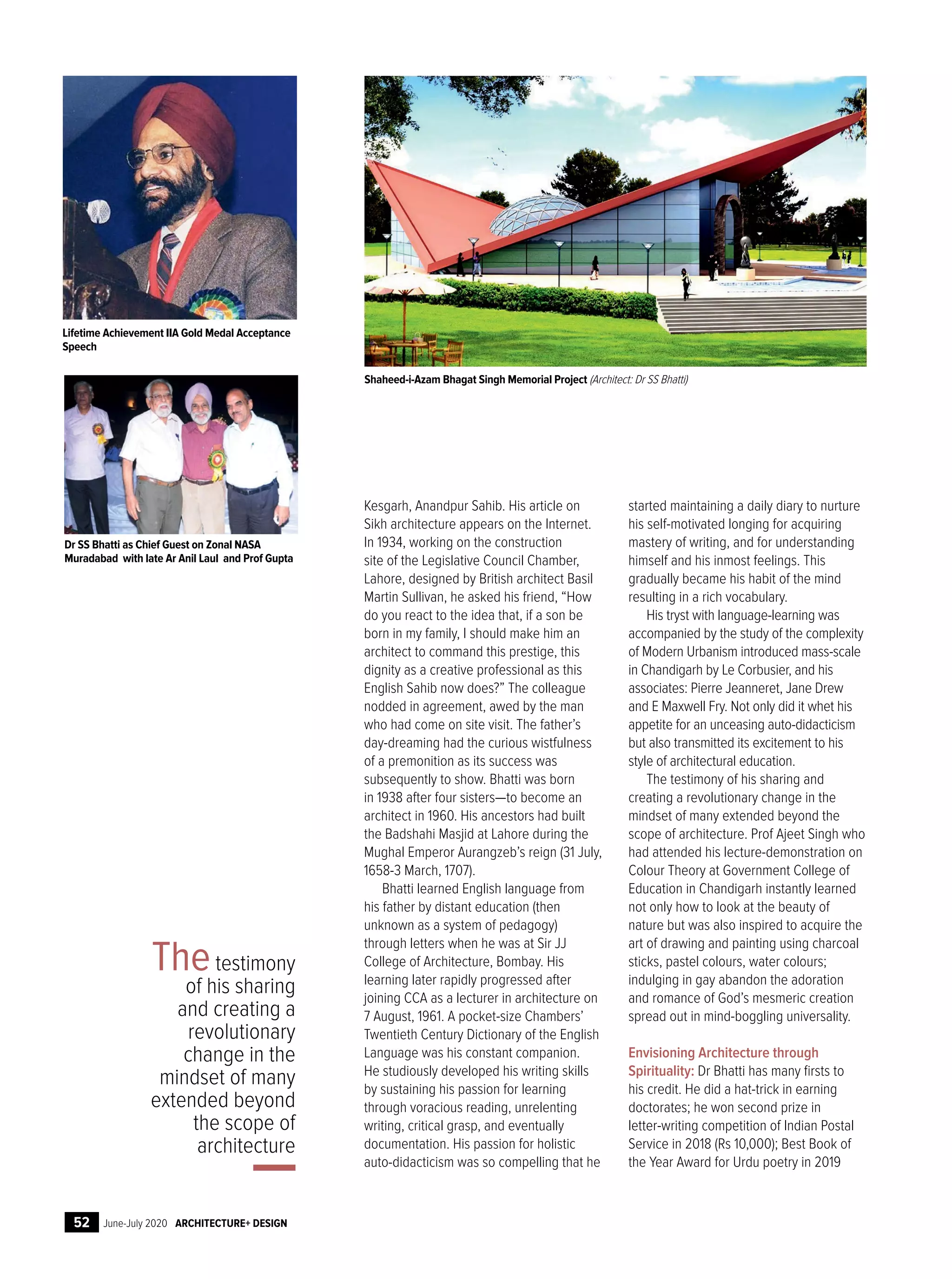 Legend in the making dr ss bhatti - by prof charanjit s shah | PDF