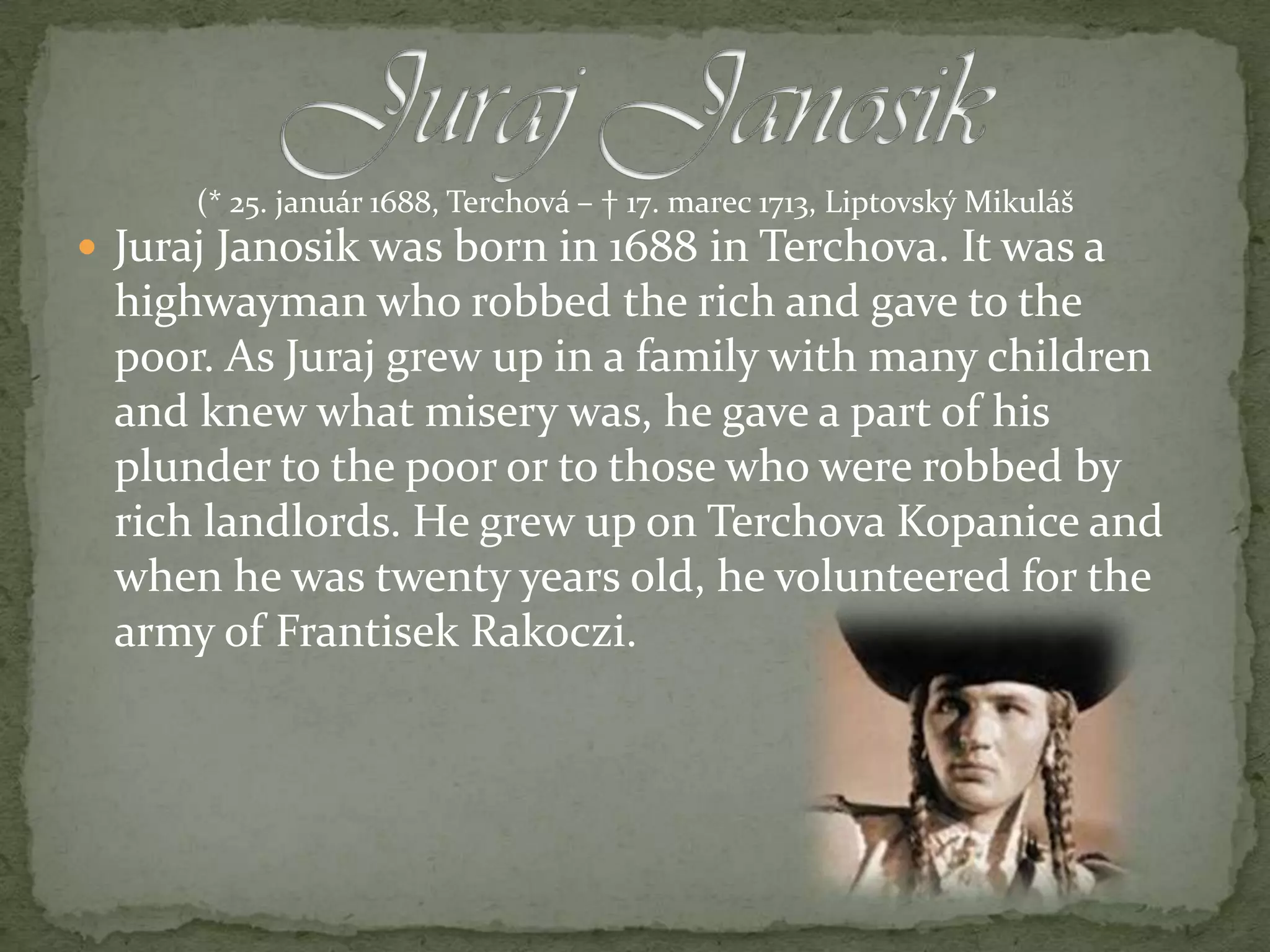 Legend of Juraj Jánosik | PPTX