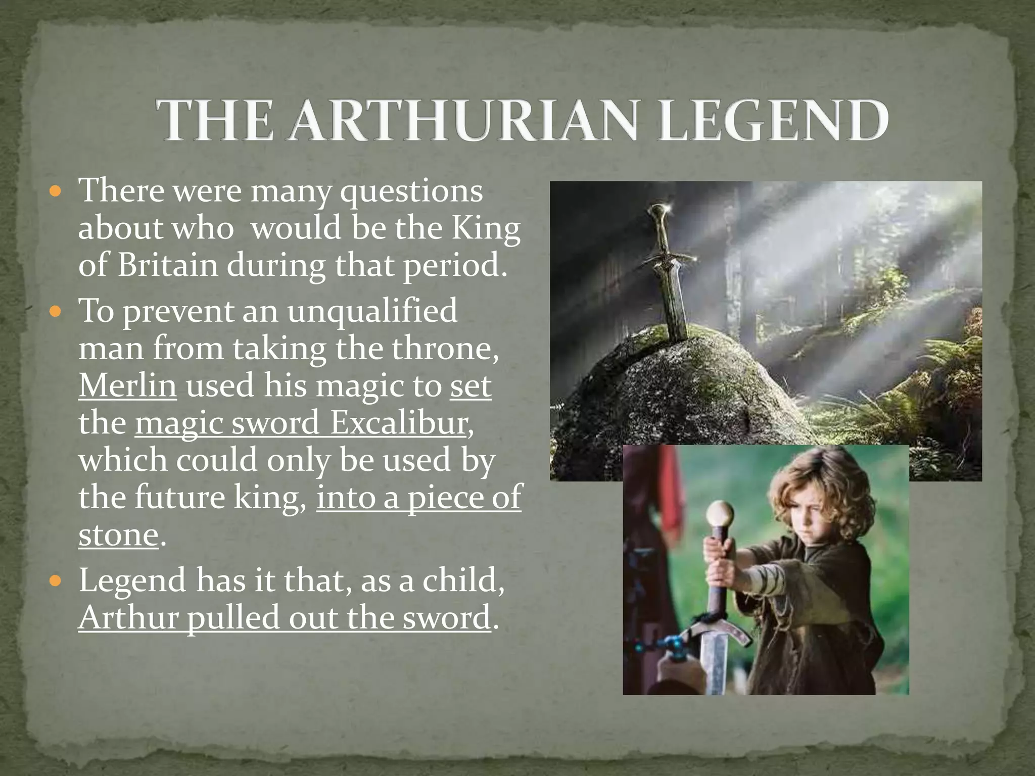 Legend of king Arthur (Roberto Santiago) | PPTX