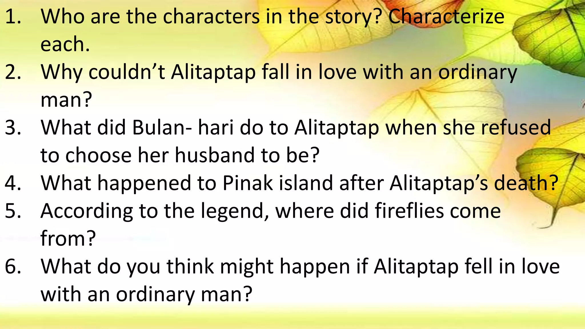 Legend of the firefly | PPTX