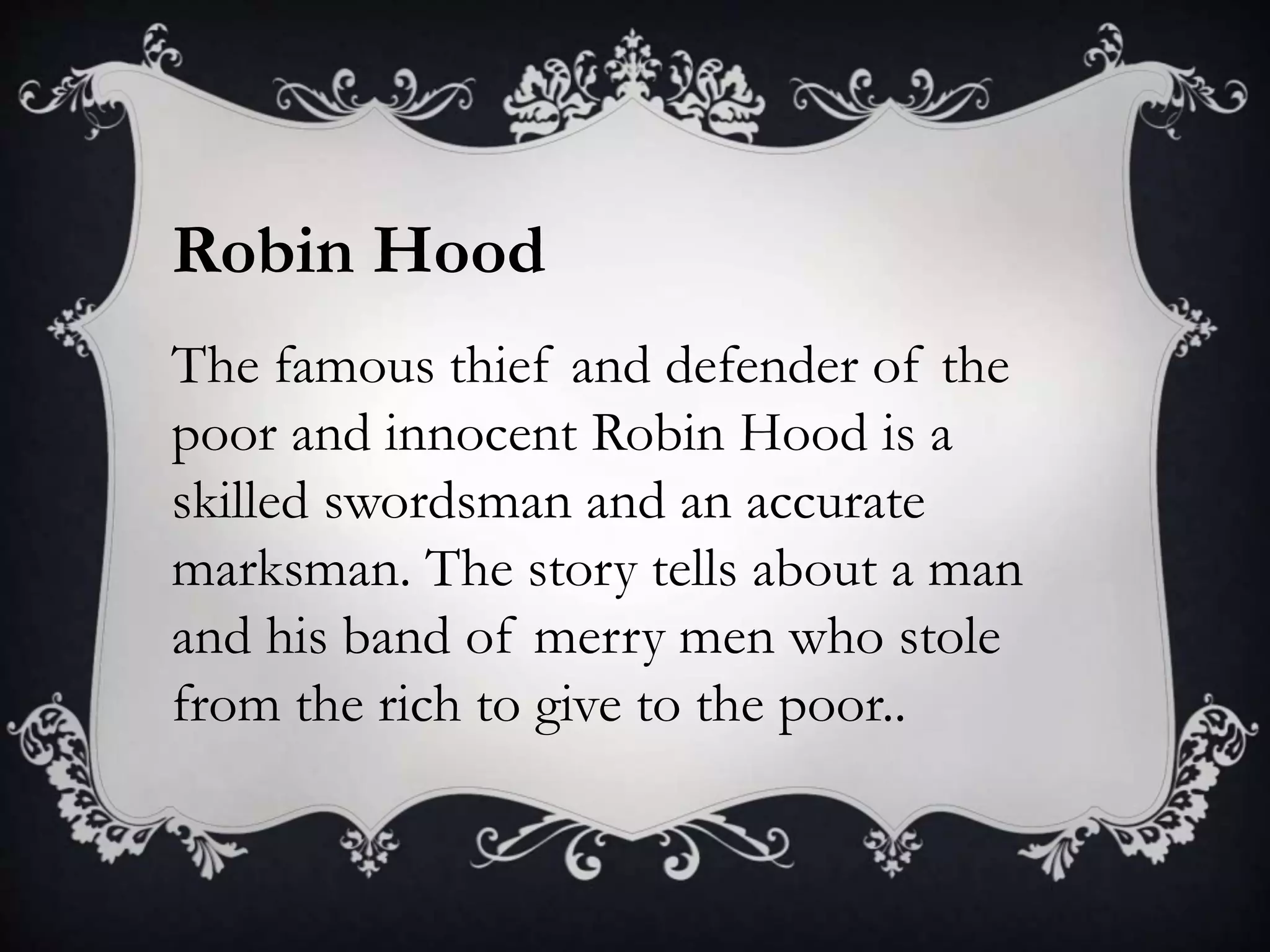 Famous Legends | PPTX