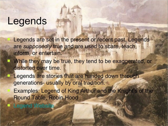 Legends Power point | PPT
