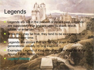 Legends Ppt | PPT